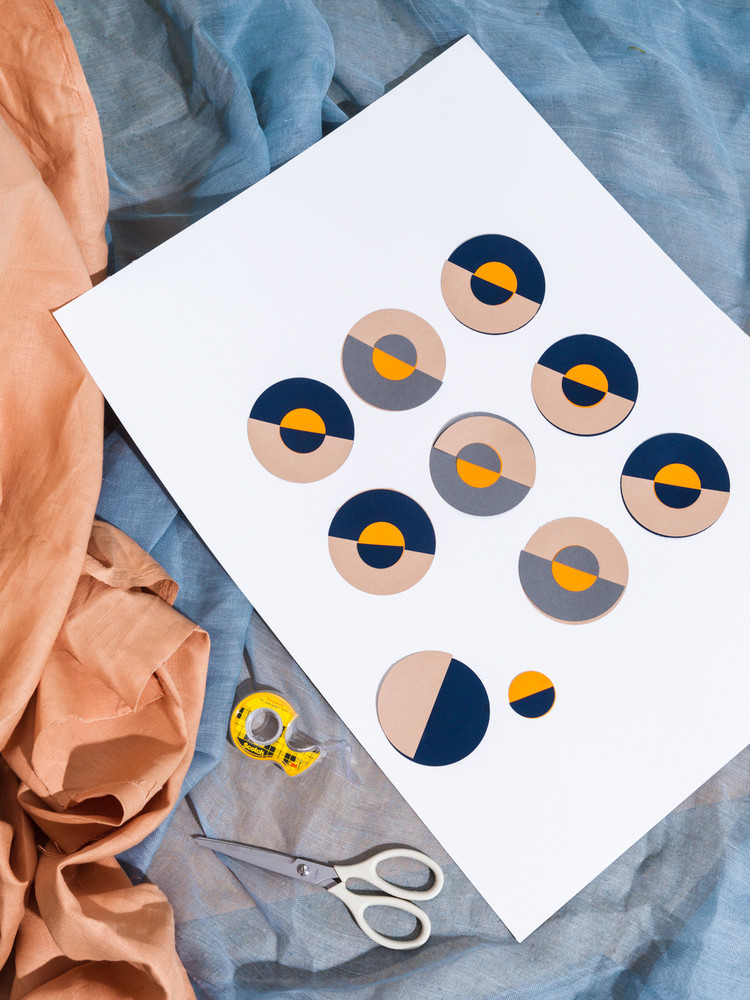 Cool Paper Art DIY Project - Geometric Abstract Design | domino