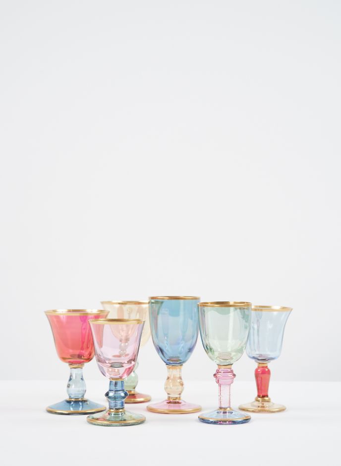 9 Colorblocked Glassware Pieces You’ll Want to Show Off | domino