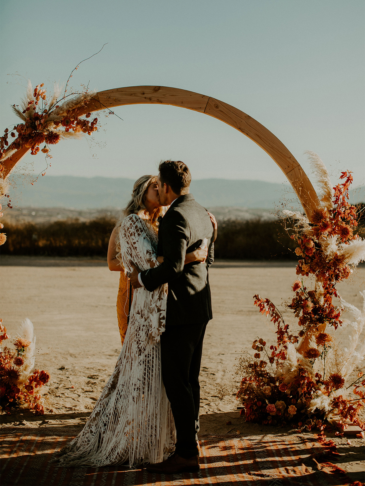A Creative Couple's Desert-Inspired California Wedding Had an 8-Foot ...