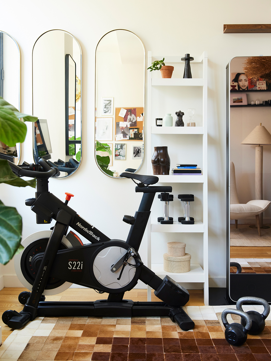 How to Hide the Exercise Bike Sitting in the Middle of Your Living Room