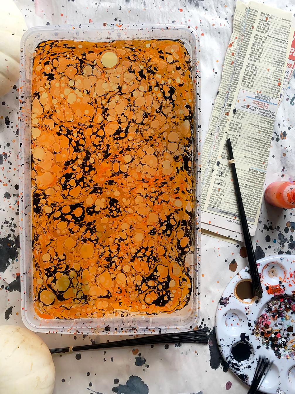 Making These Marbled Pumpkins Isn't as Tricky as it Looks | domino
