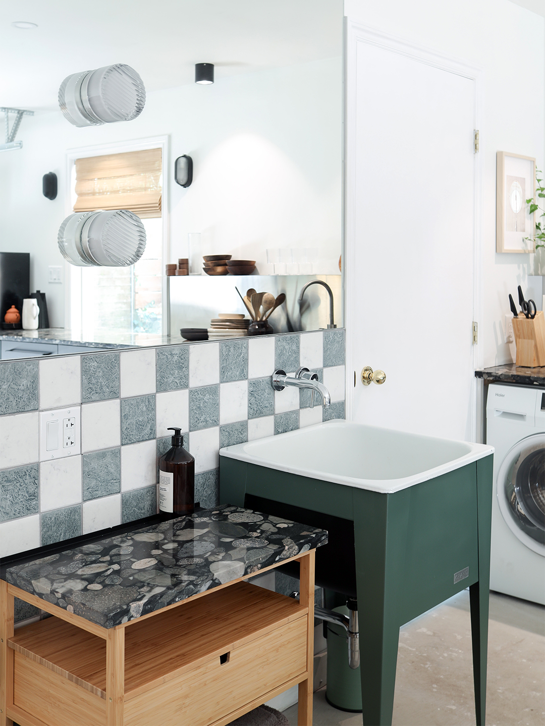 This Converted Garage Has a Full Kitchenette—But Can Still Fit a Car, Too