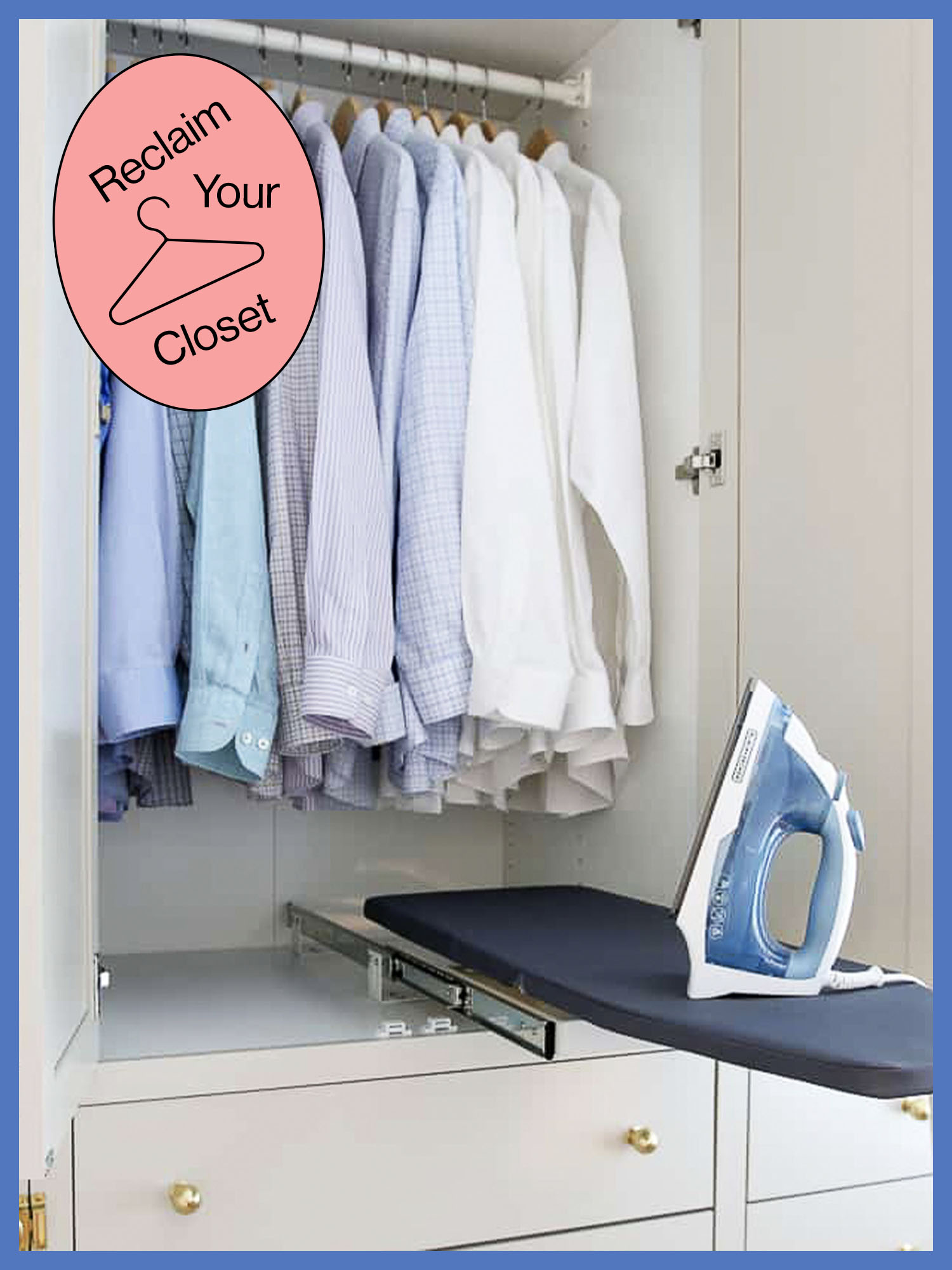 This $85 Retractable Ironing Board Can Fit in Your Closet | domino