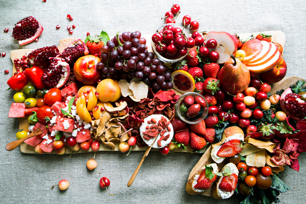 How Chef Deena Chanowitz Creates Color Blocked Crudite Boards | Domino
