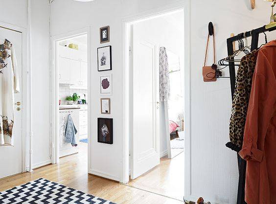 Hallway Wall Decor Ideas For The Wall Between Two Doors