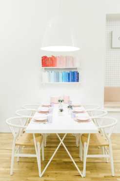 How To Push Dining Table Against Wall For More Kitchen Space Design