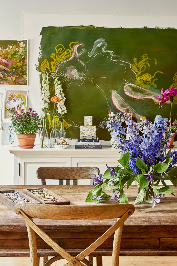 Katie Rodgers Artist Studio Tour NYC, Office Design Tips