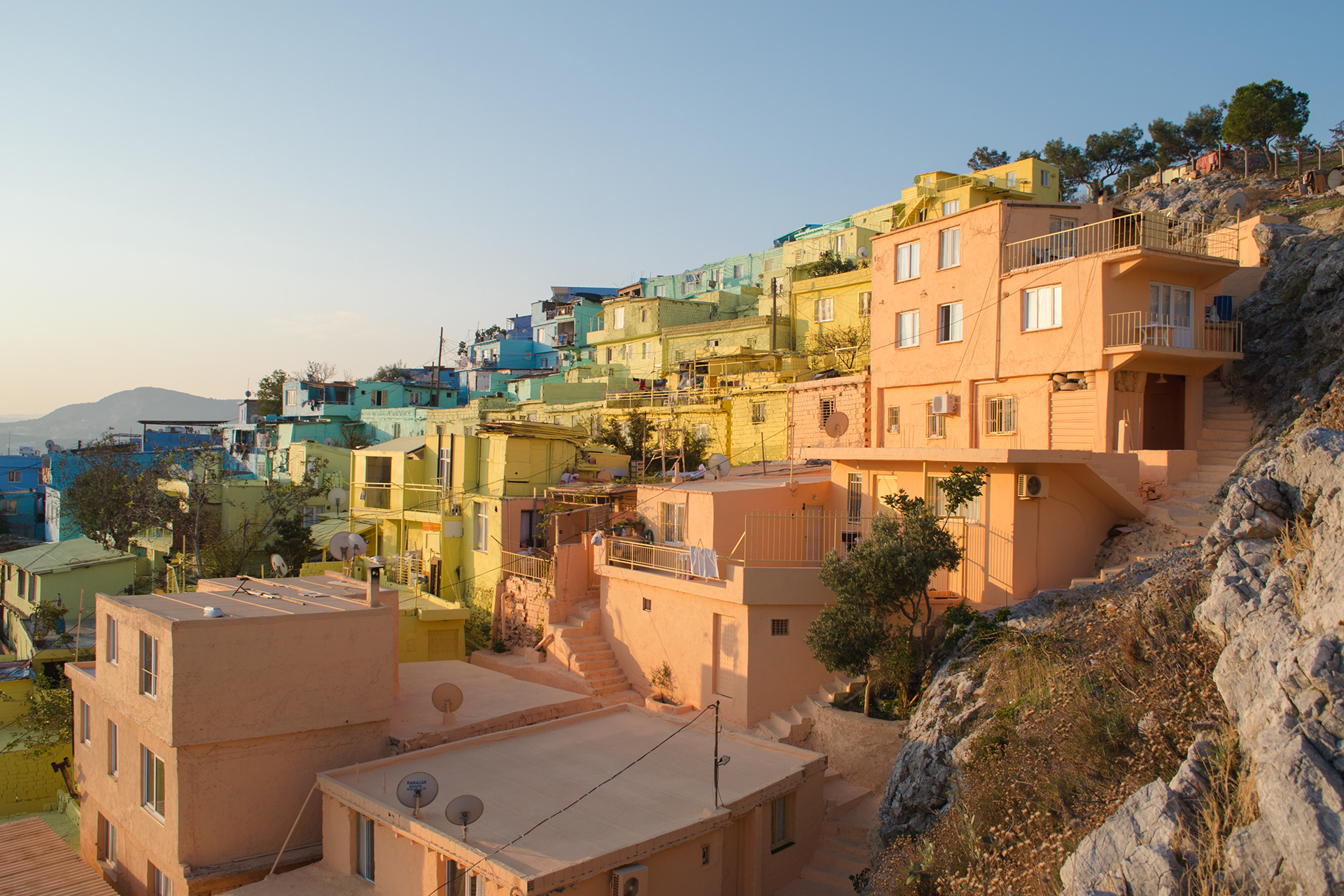 Colorful Rainbow Houses by Let's Colour in Kusadasi, Turkey ...