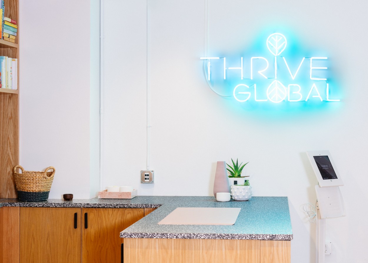 Inside Thrive Global's Colorful, Wellness-Oriented HQ Office