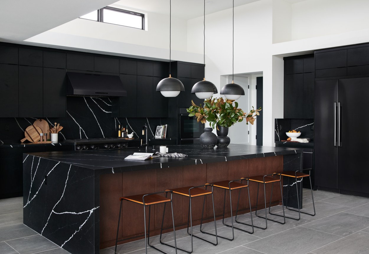 Tour a Dramatic Black Kitchen Designed by Bobby Berk