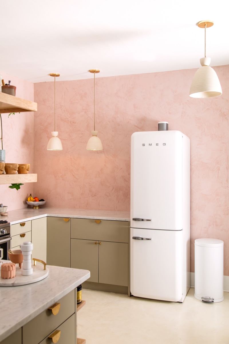 7 Pink Kitchens That Will Convince You to Stray from White Cabinets