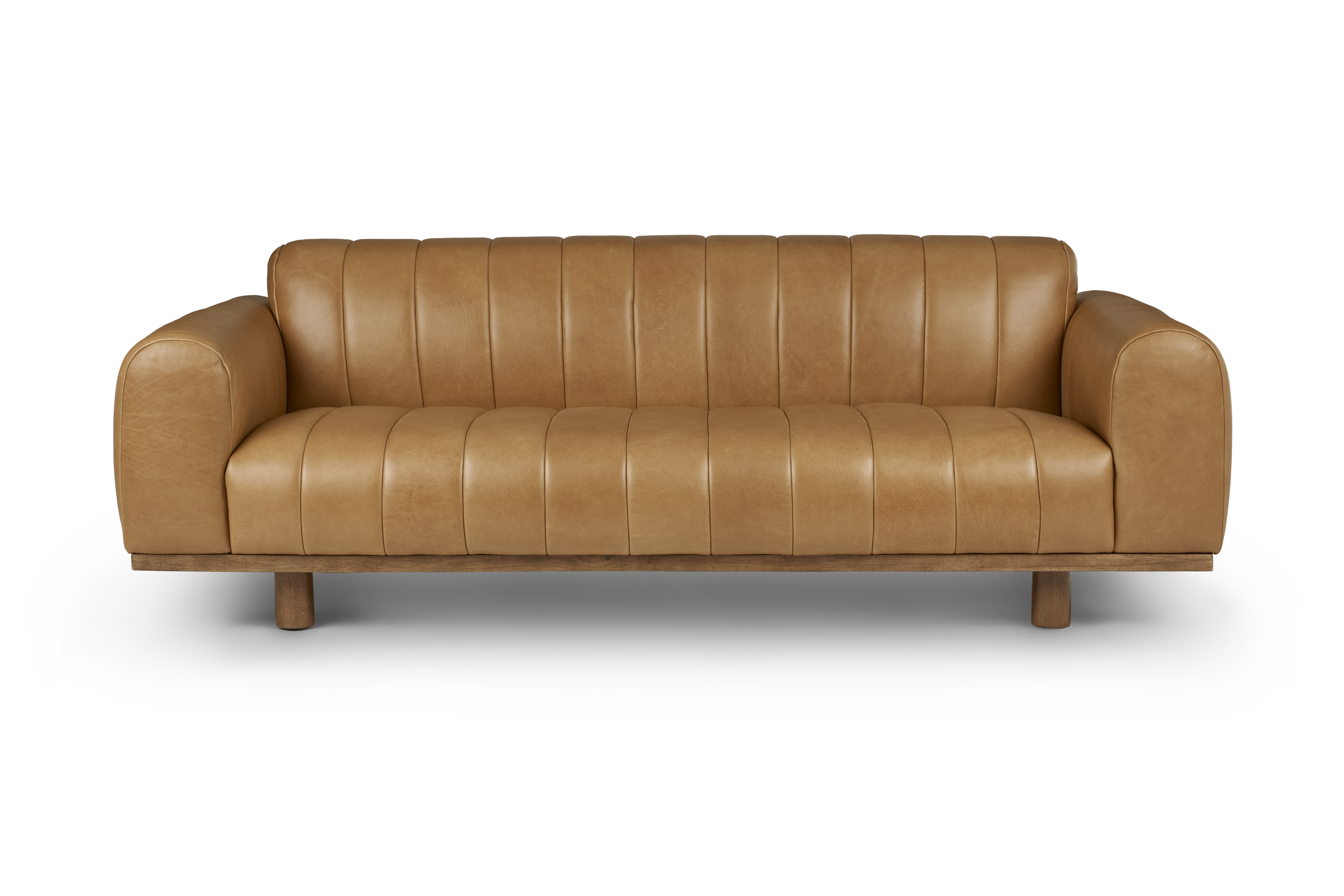 article tufted leather sofa