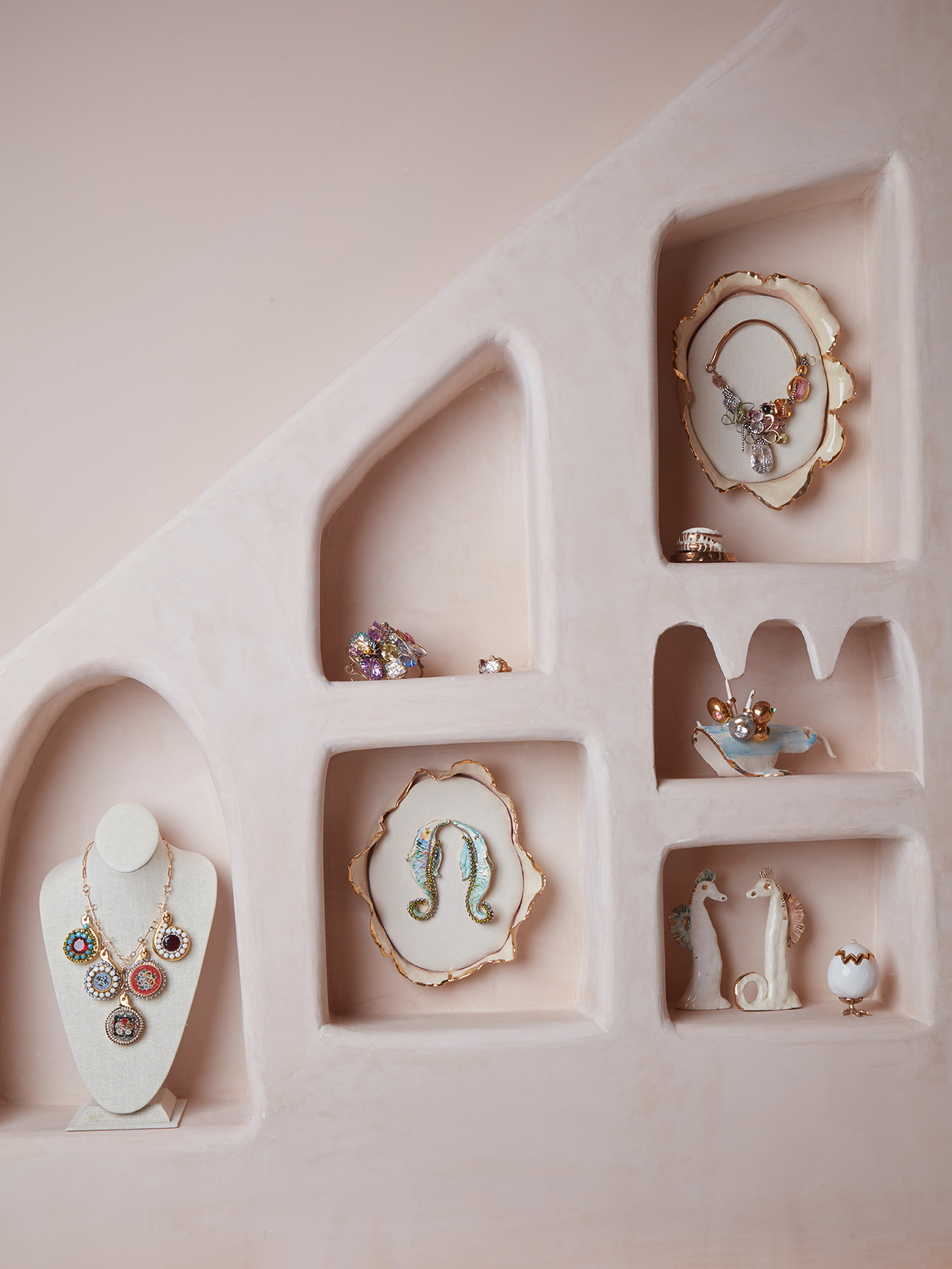 Recessed Wall Shelves Are the New Built-In Bookcases