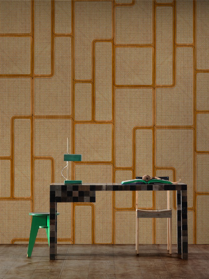 Caning Wallpaper Is Actually a Thing, and We’re So Here for It