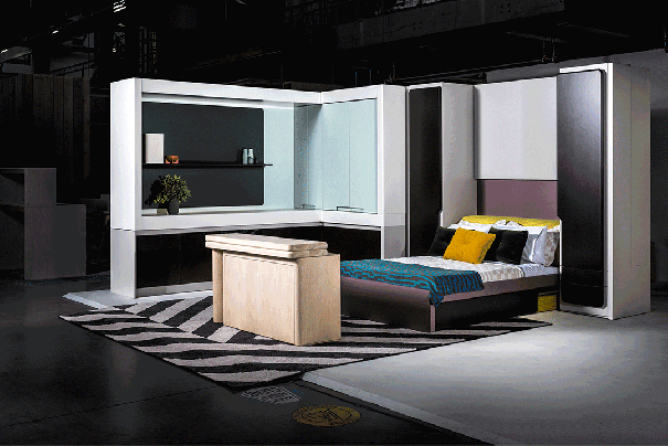 This Colorblocked Micro Apartment Makes the Most of 190 Square Feet