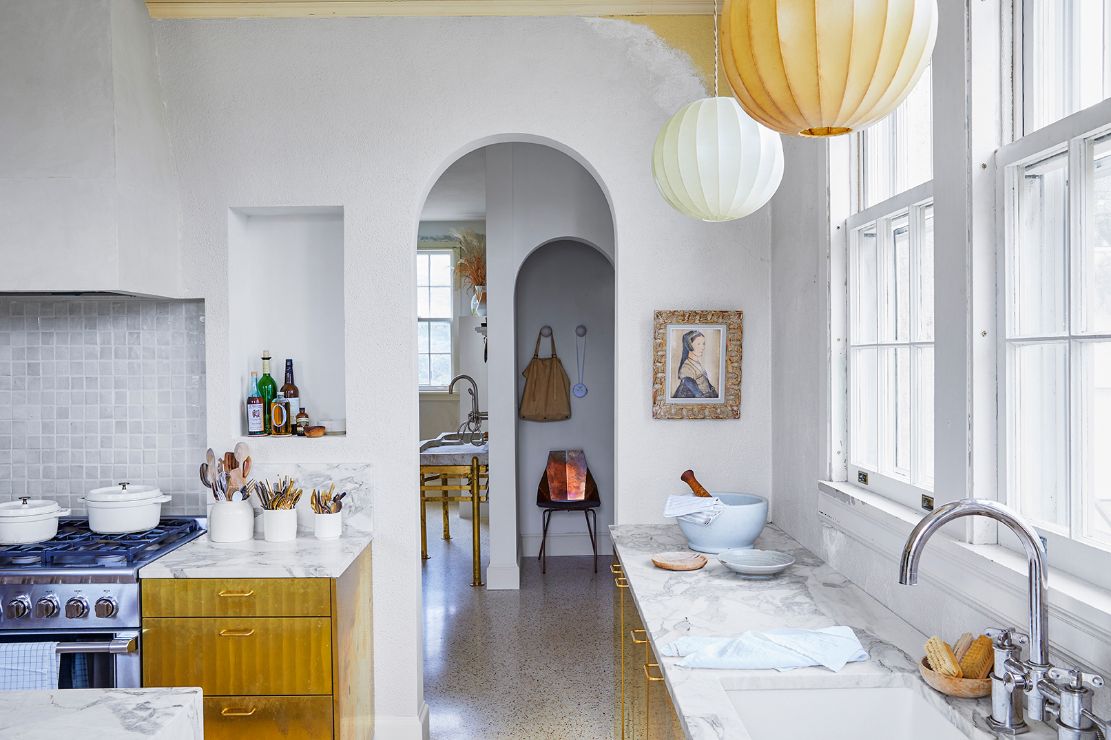 A Gilded Chef’s Kitchen Built Entirely From Scratch