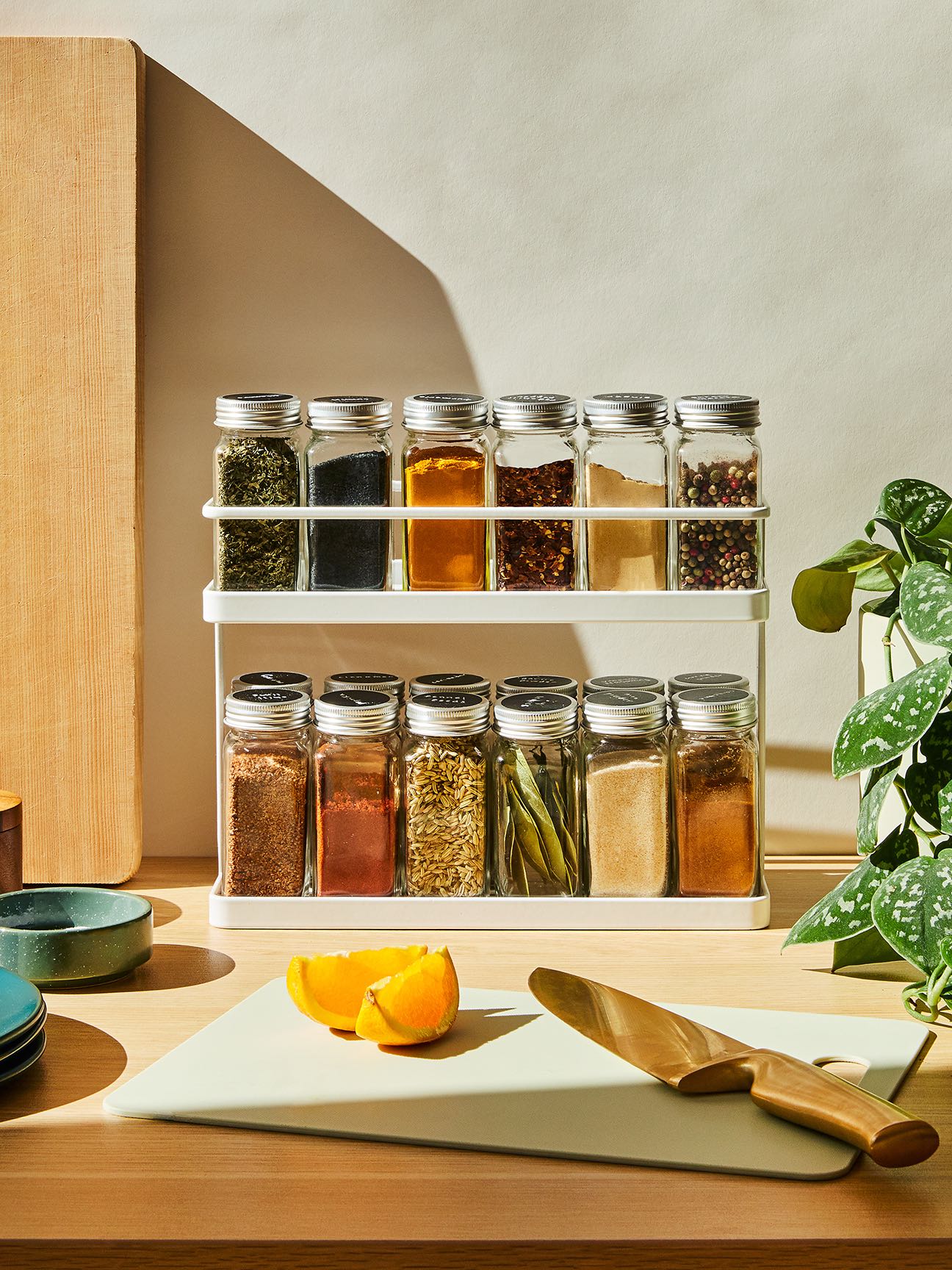 The Yamazaki Countertop Spice Rack Is My Meal Prep Superhero