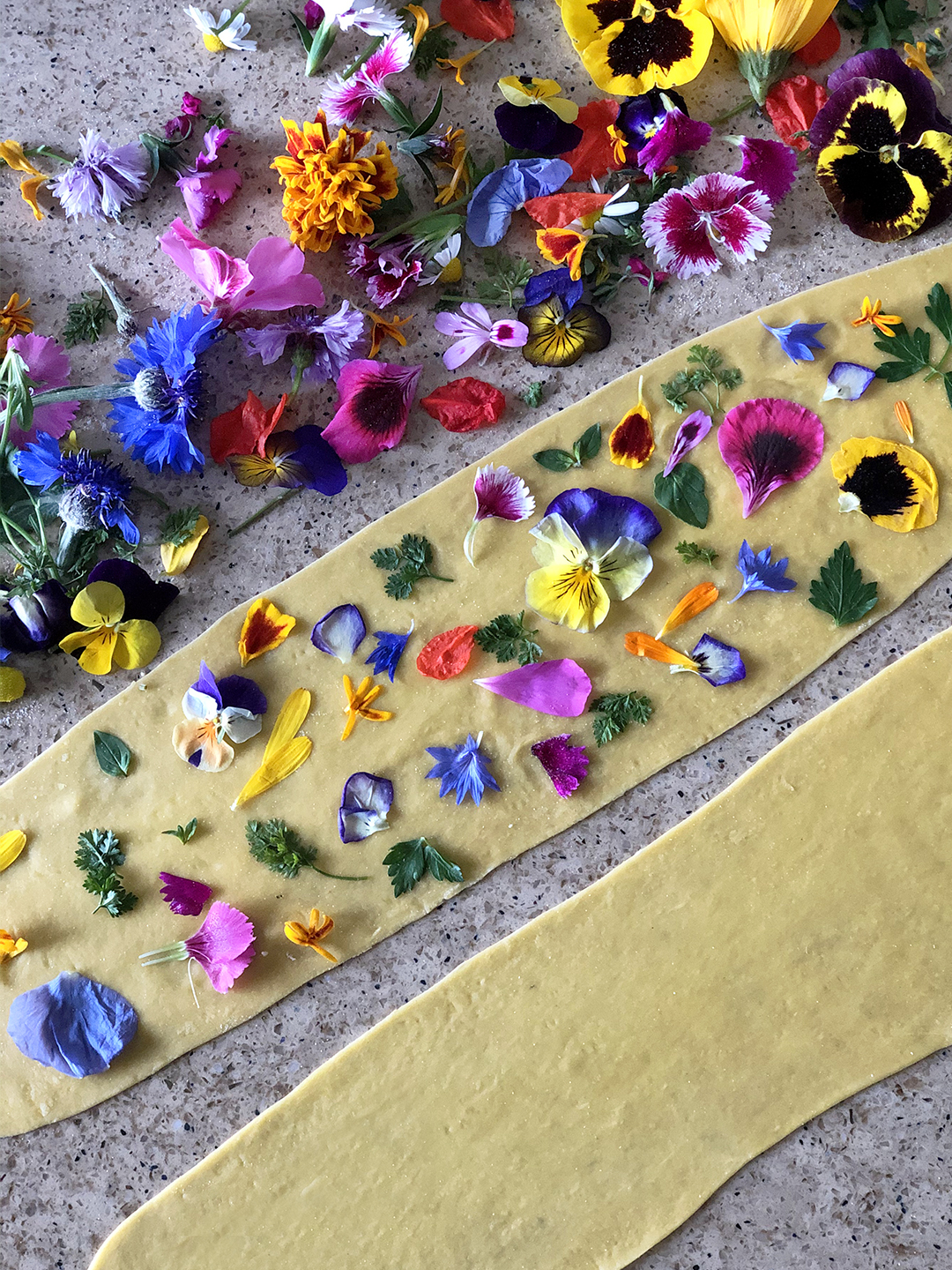 A Flower-Pressed Fresh Pasta Recipe Guaranteed to Brighten Up Mealtime