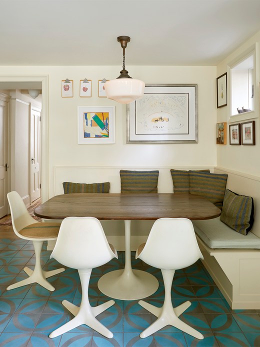 Smart Material Swaps Instantly Brightened Up This Garden-Level Kitchen