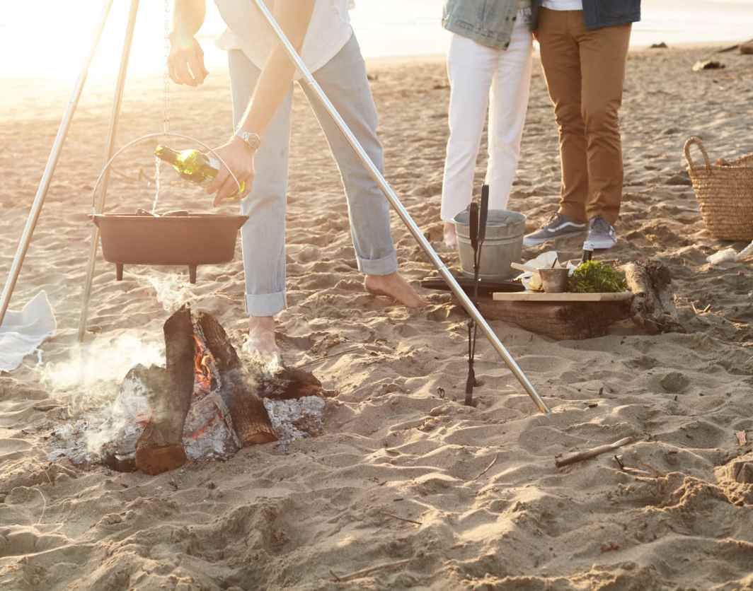 How to Create the Perfect Beach Bonfire and Cookout