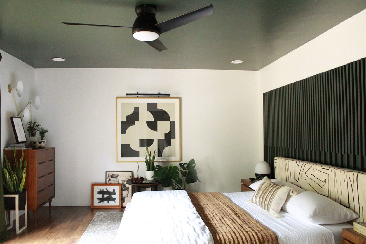 In Designer Carmeon Hamilton’s Bedroom Makeover, the DIY Headboard ...
