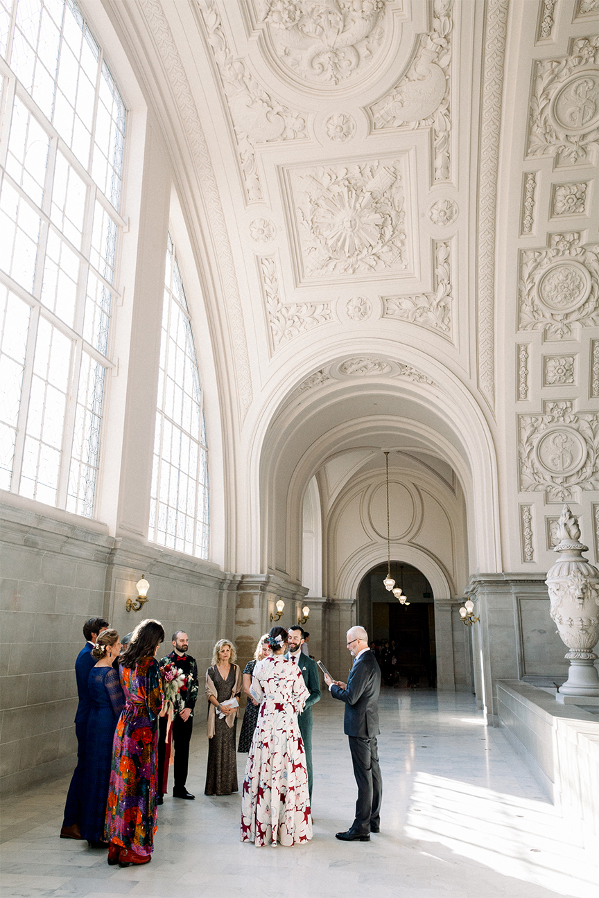 A Cozy Cocktail Lounge Set the Scene for This Intimate Chinatown Wedding