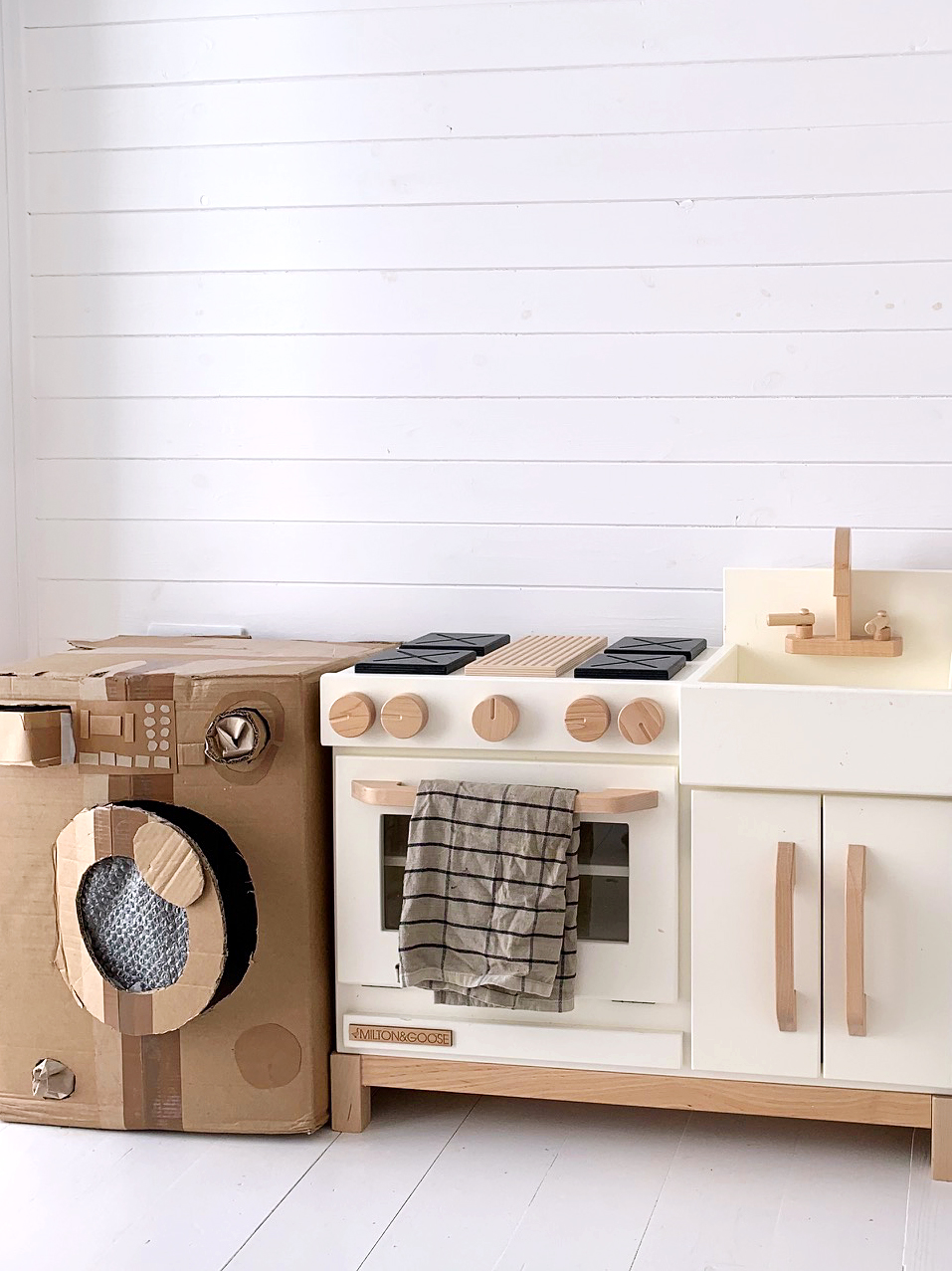How One Mom Turns Basic Play Kitchens Into Custom Treasures
