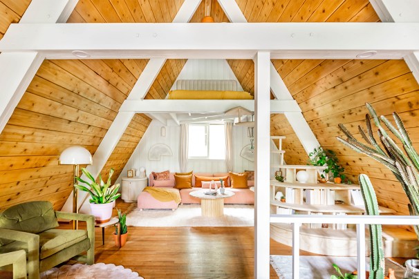 This A-Frame Movie Loft Is the Perfect Place to Cozy Up in Winter