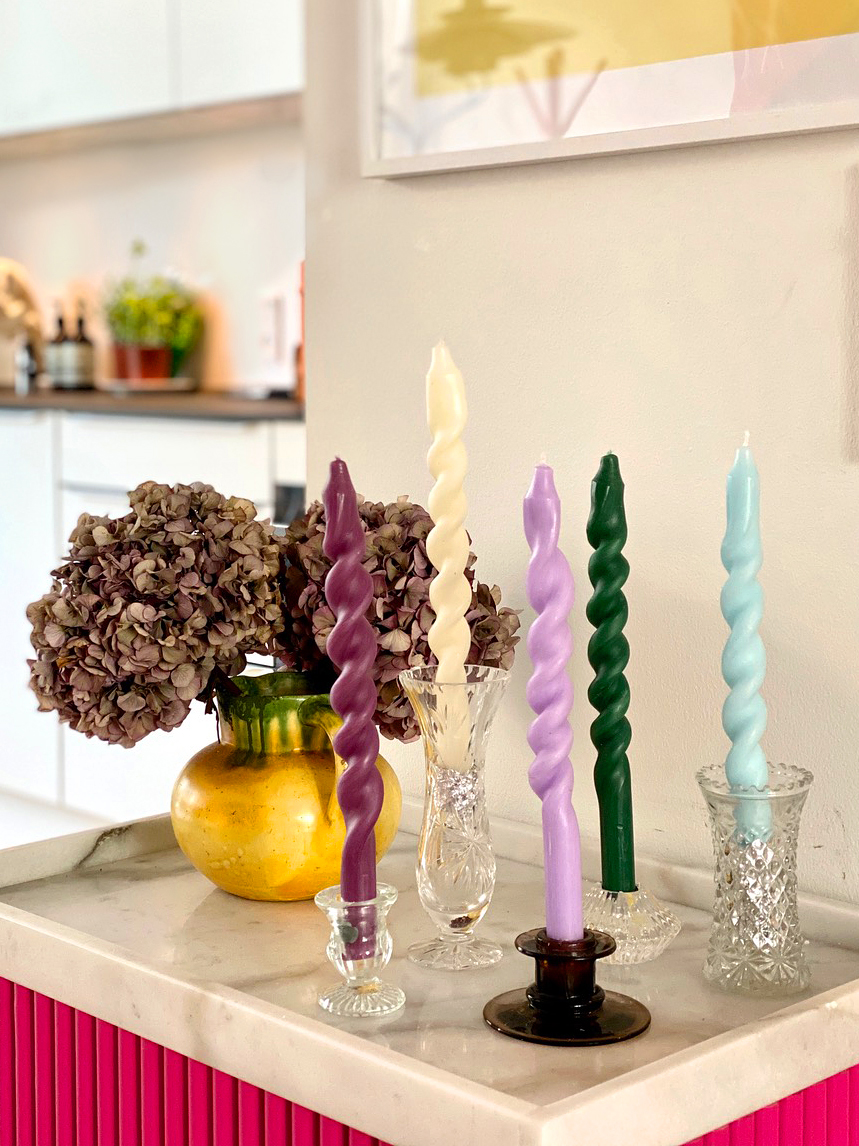 Turn Plain Candle Tapers Into Twisted Table Centerpieces in 15 Minutes ...