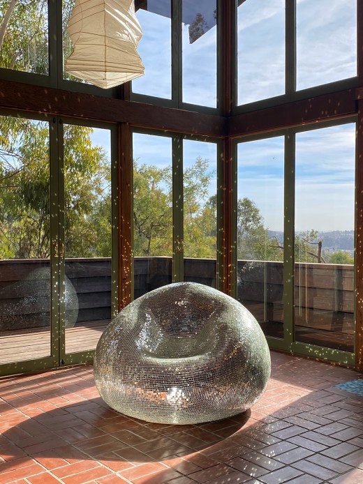 Covered in 30,000 Glittery Tiles, This Chair Brings the Disco Party Home