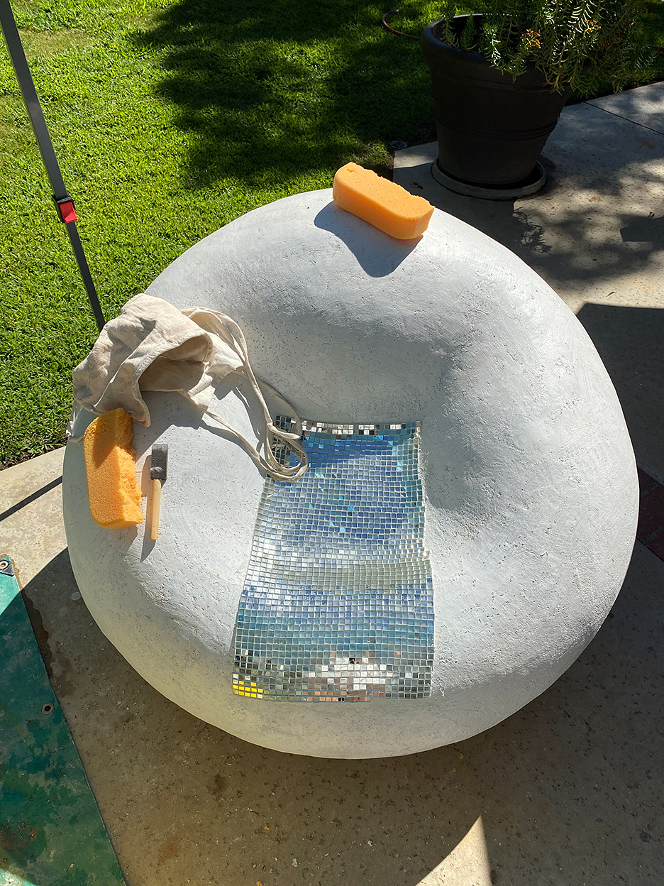 Covered in 30,000 Glittery Tiles, This Chair Brings the Disco Party Home