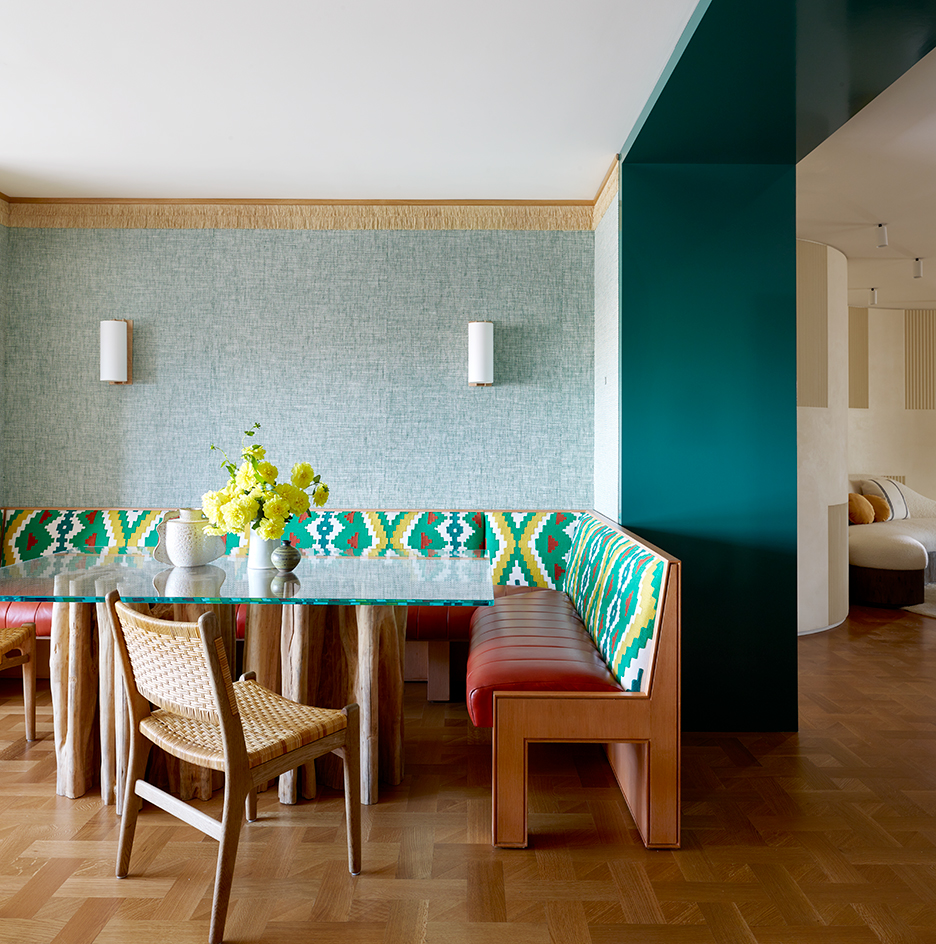 Ike Kligerman Barkley Mixed Teak, Burl, and a Real Tree Trunk in This ...