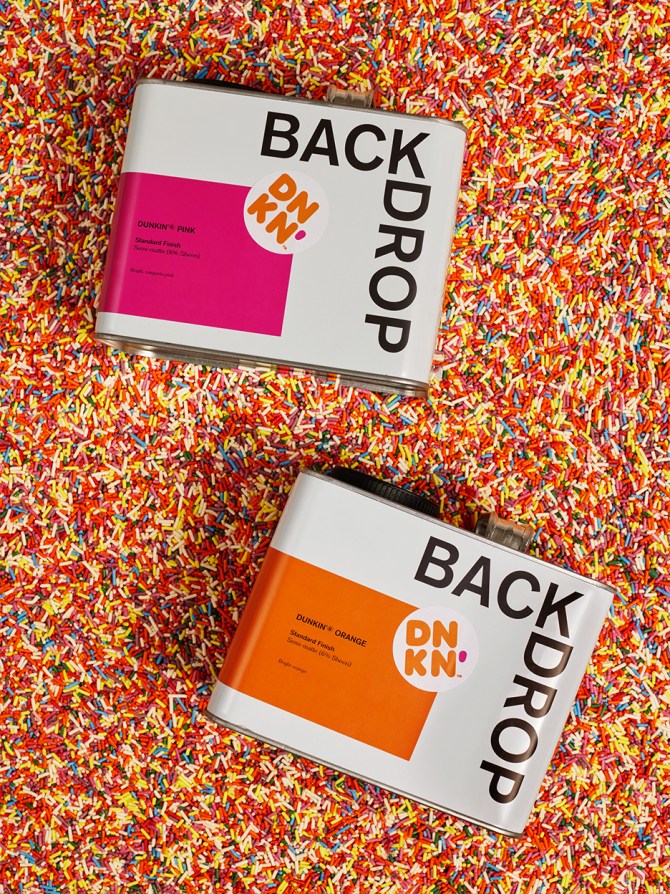 Backdrop Just Collaborated with Dunkin’ On A Bold Paint Pairing