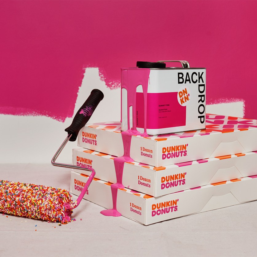 Backdrop Just Collaborated with Dunkin’ On A Bold Paint Pairing