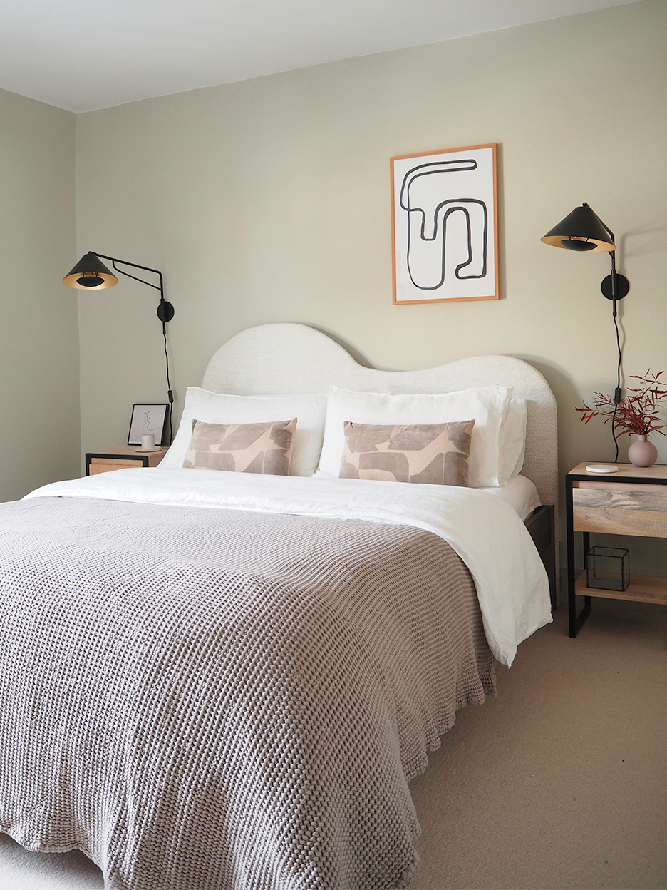 A $275 DIY Headboard to Get You In On the Wavy Bed Frame Trend