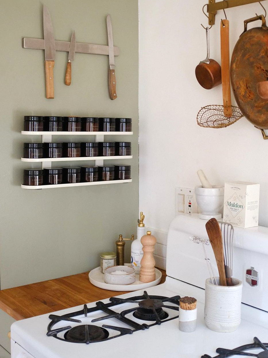 6 Spice Rack Ideas for Small Kitchens With No Counter Space to Spare