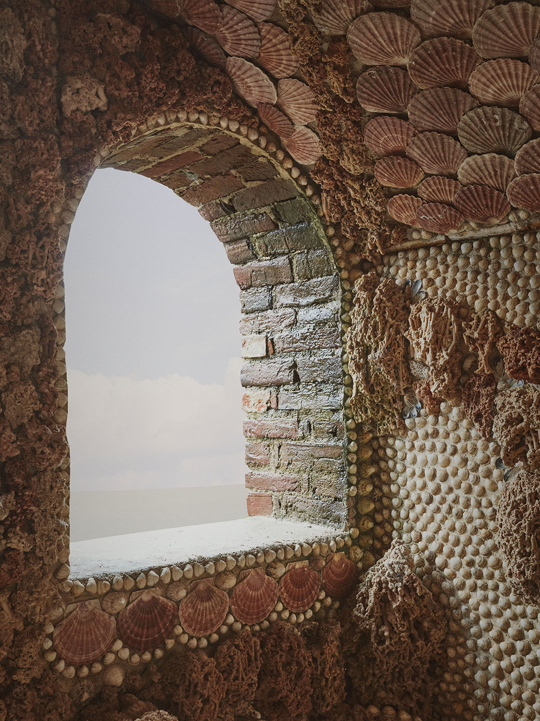 Centuries-Old Shellwork Walls Are Popping Up Again in English Gardens