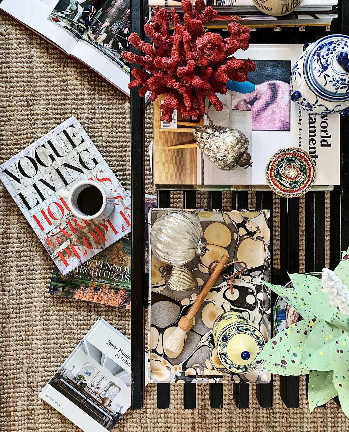 Our Style Editor Is All About Messy Coffee Table Styling