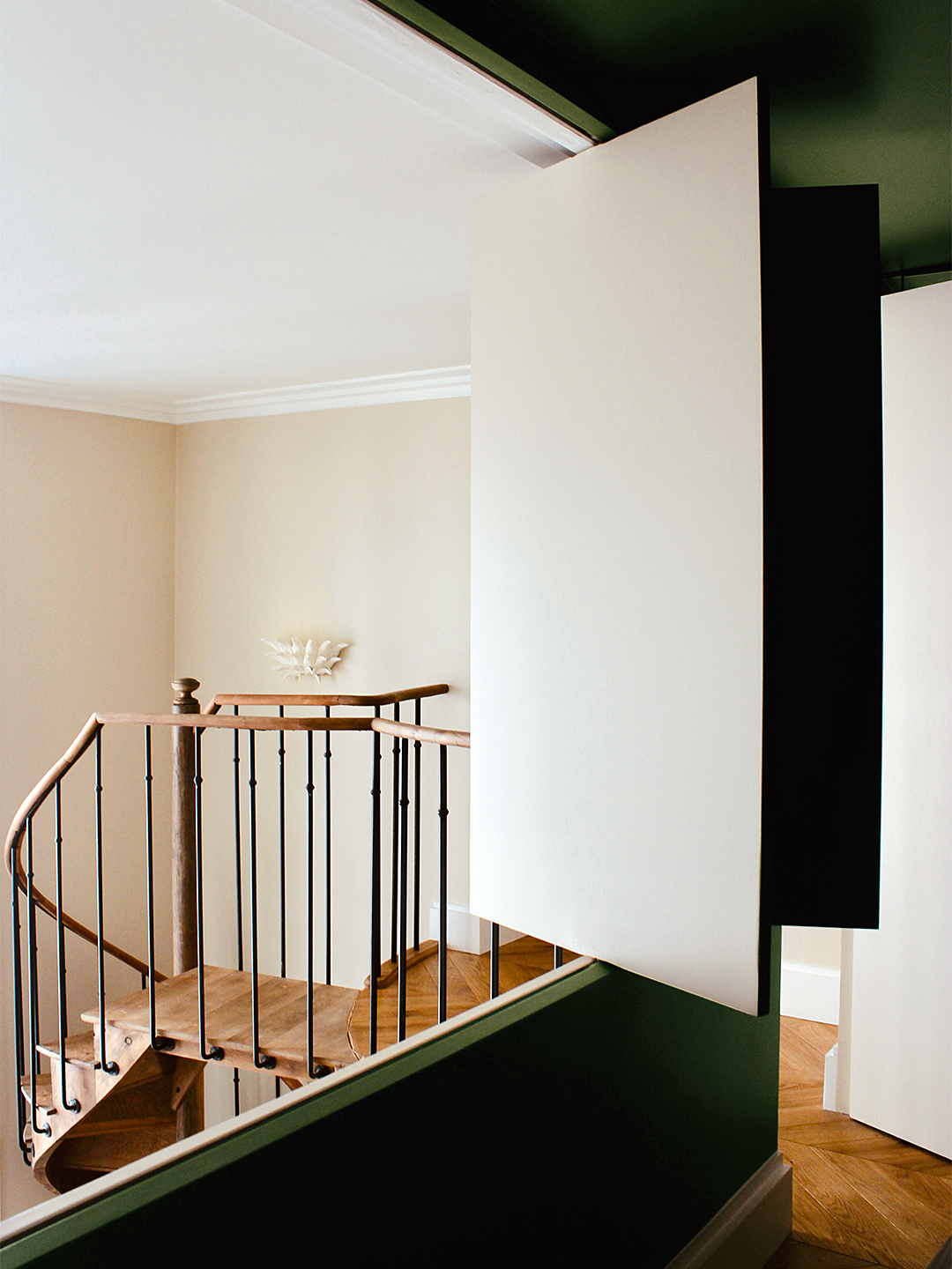 A Spiral Staircase Leads to This Paris Designer’s Jewel-Toned ...
