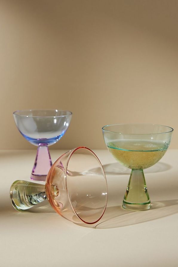 Two-Toned Coupes & More of The Best Champagne Glasses | domino