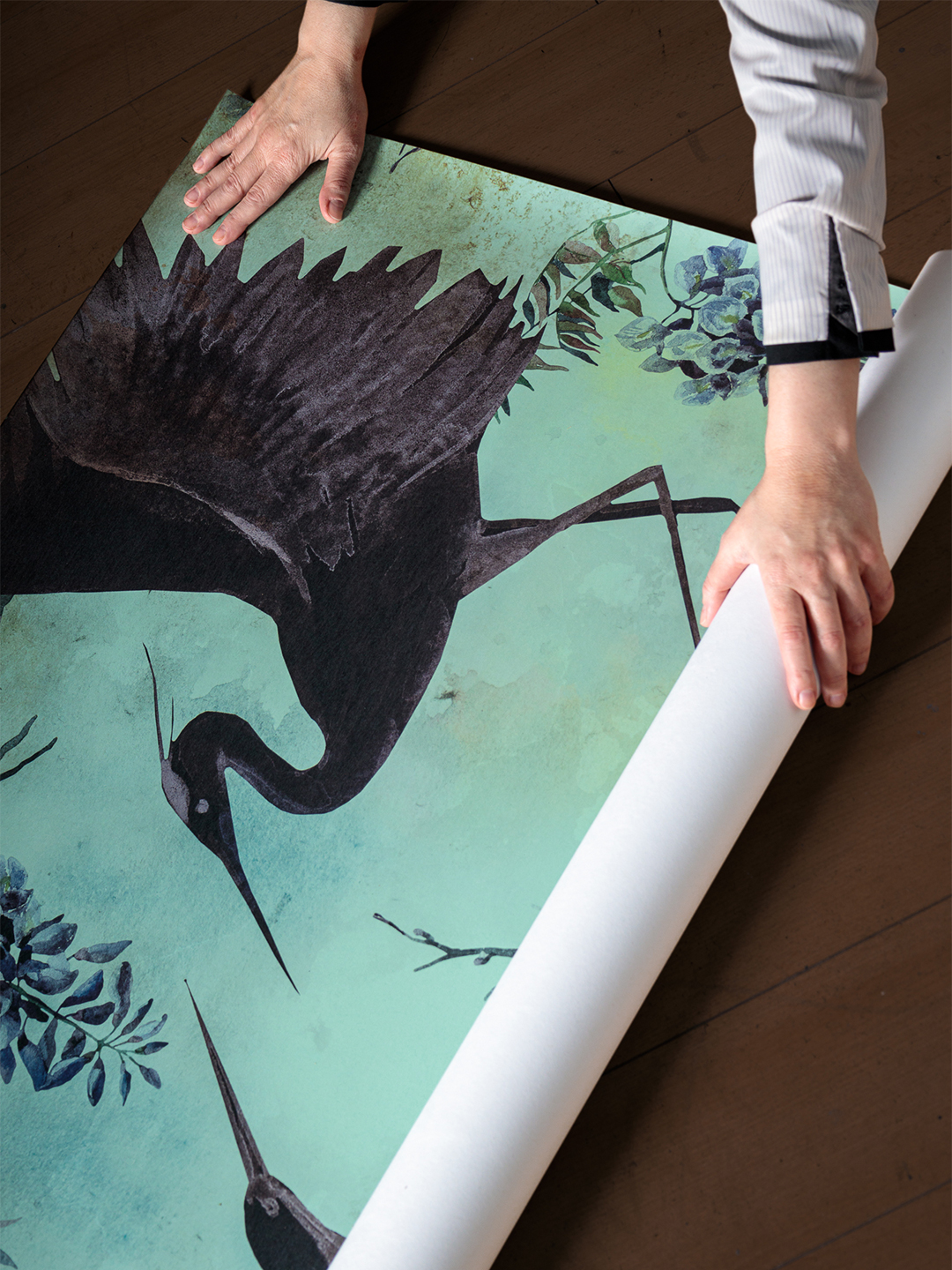 This IKEA Room Divider DIY Puts Leftover Wallpaper to Stylish Use | domino