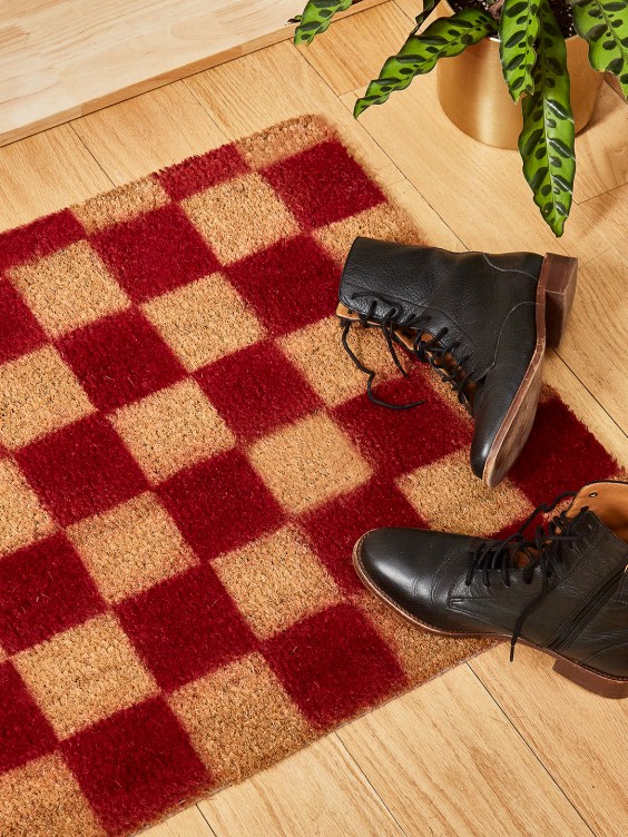 How Our Style Director Gave Her IKEA Doormat a $20 Checkerboard ...