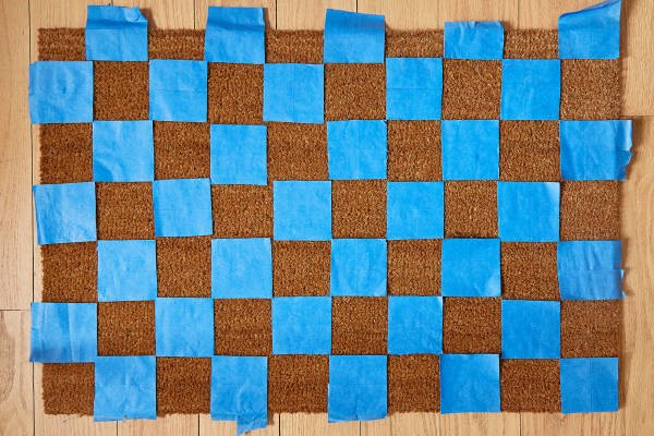 How Our Style Director Gave Her IKEA Doormat a $20 Checkerboard ...