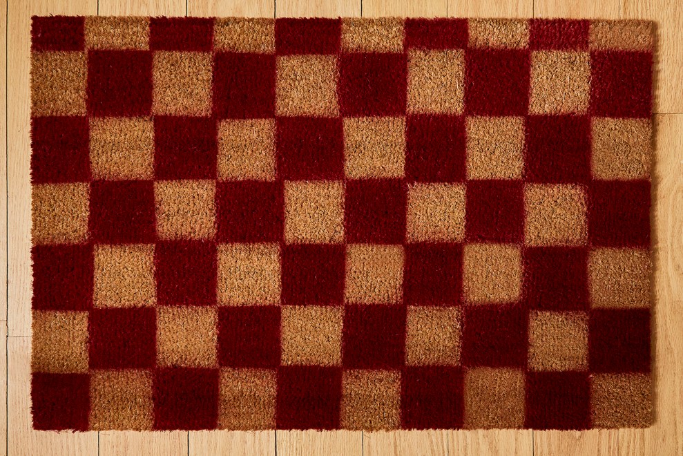 How Our Style Director Gave Her IKEA Doormat a $20 Checkerboard ...