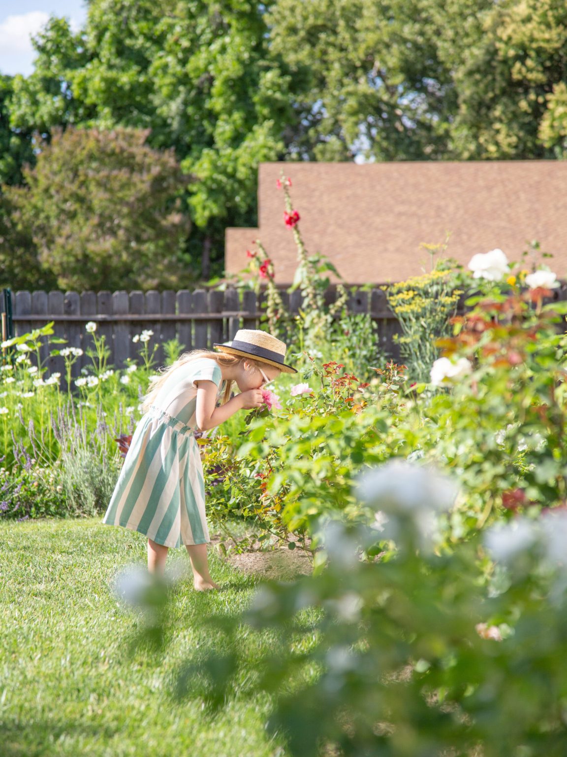 Tour a Dreamy Sacramento Backyard with a Pink Tiled Pool and Lush Garden