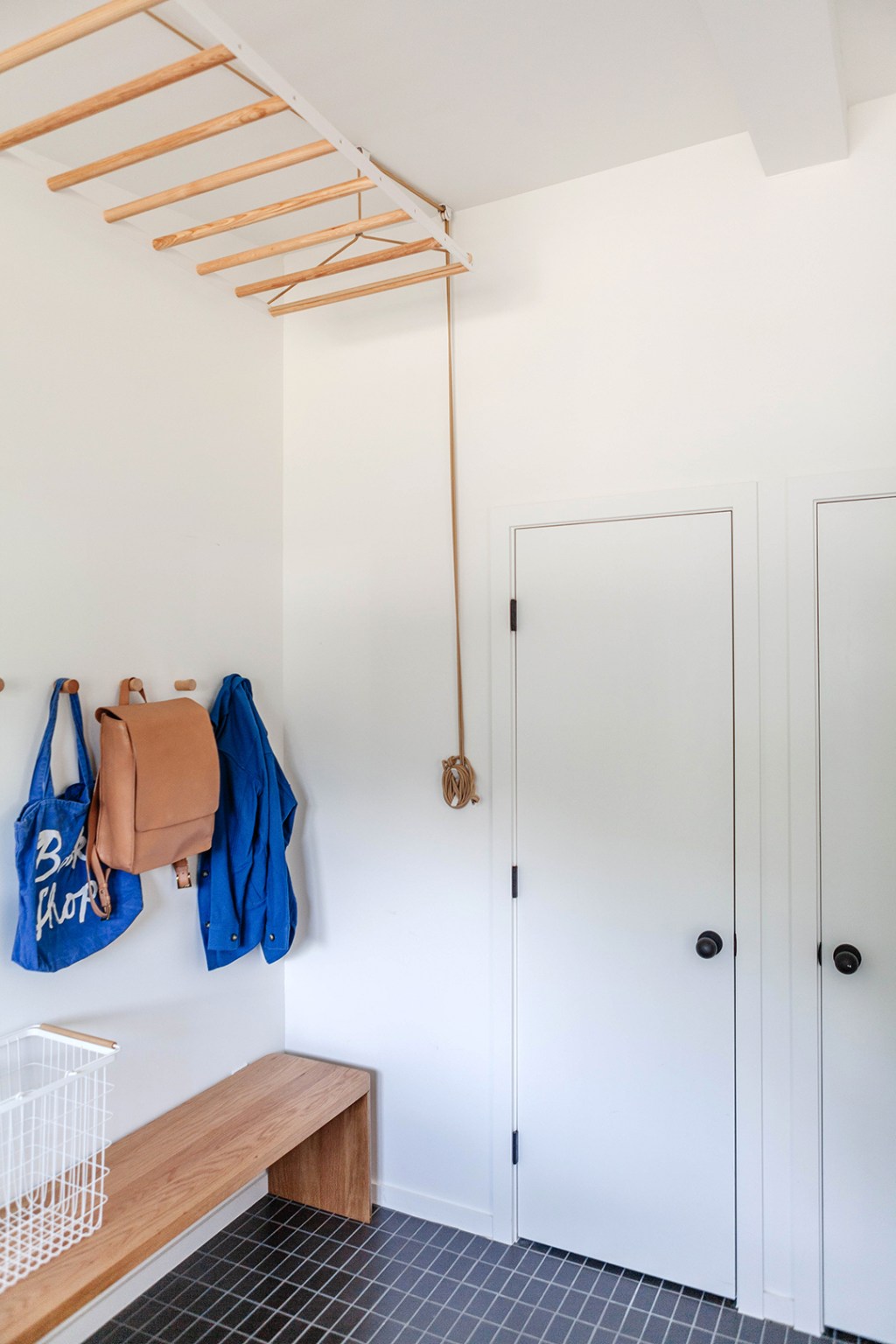 This Utah Family's Laundry Room Is Clever with Its Ceiling Drying Rack