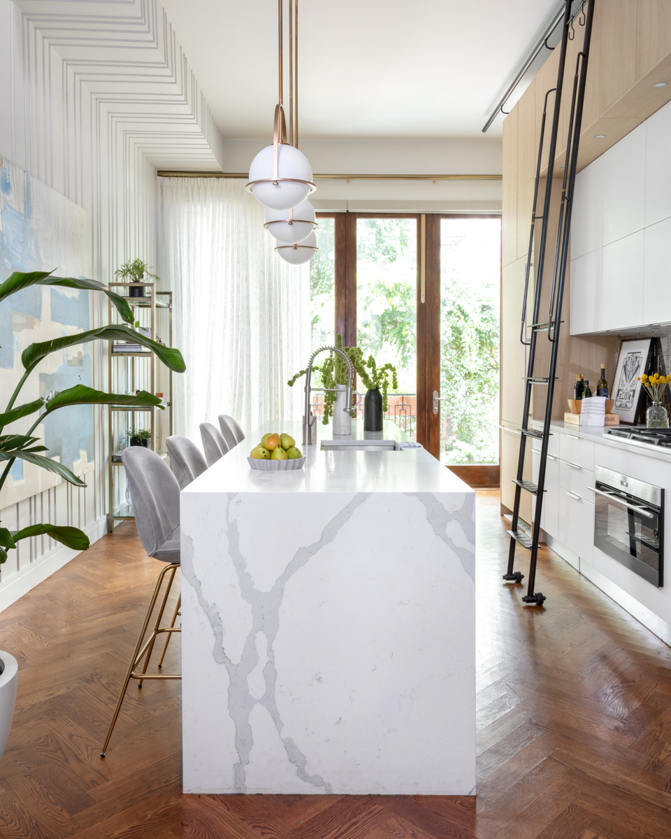 Tall Cabinets? A Kitchen Ladder Might Be Your Smartest Addition