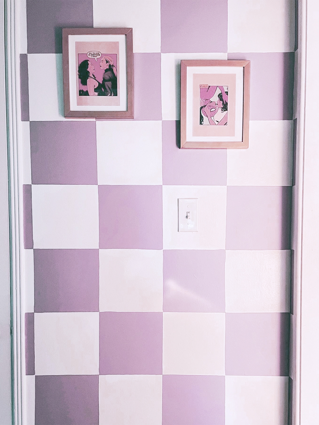 A Purple Checkered Wall is the Star of this L.A. Creative’s Mural ...