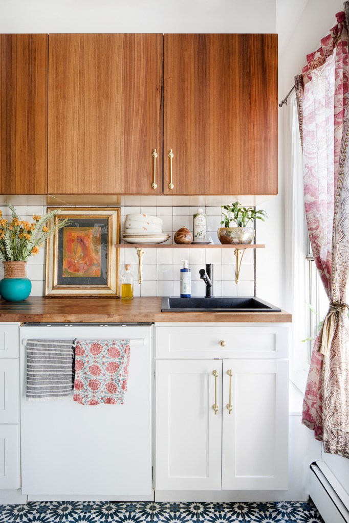 How a Designer Cleverly Hid Her Water Heater in Her Kitchen