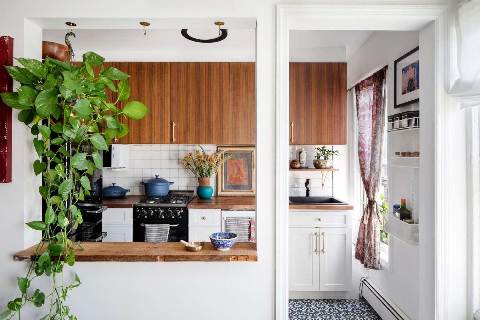 How a Designer Cleverly Hid Her Water Heater in Her Kitchen